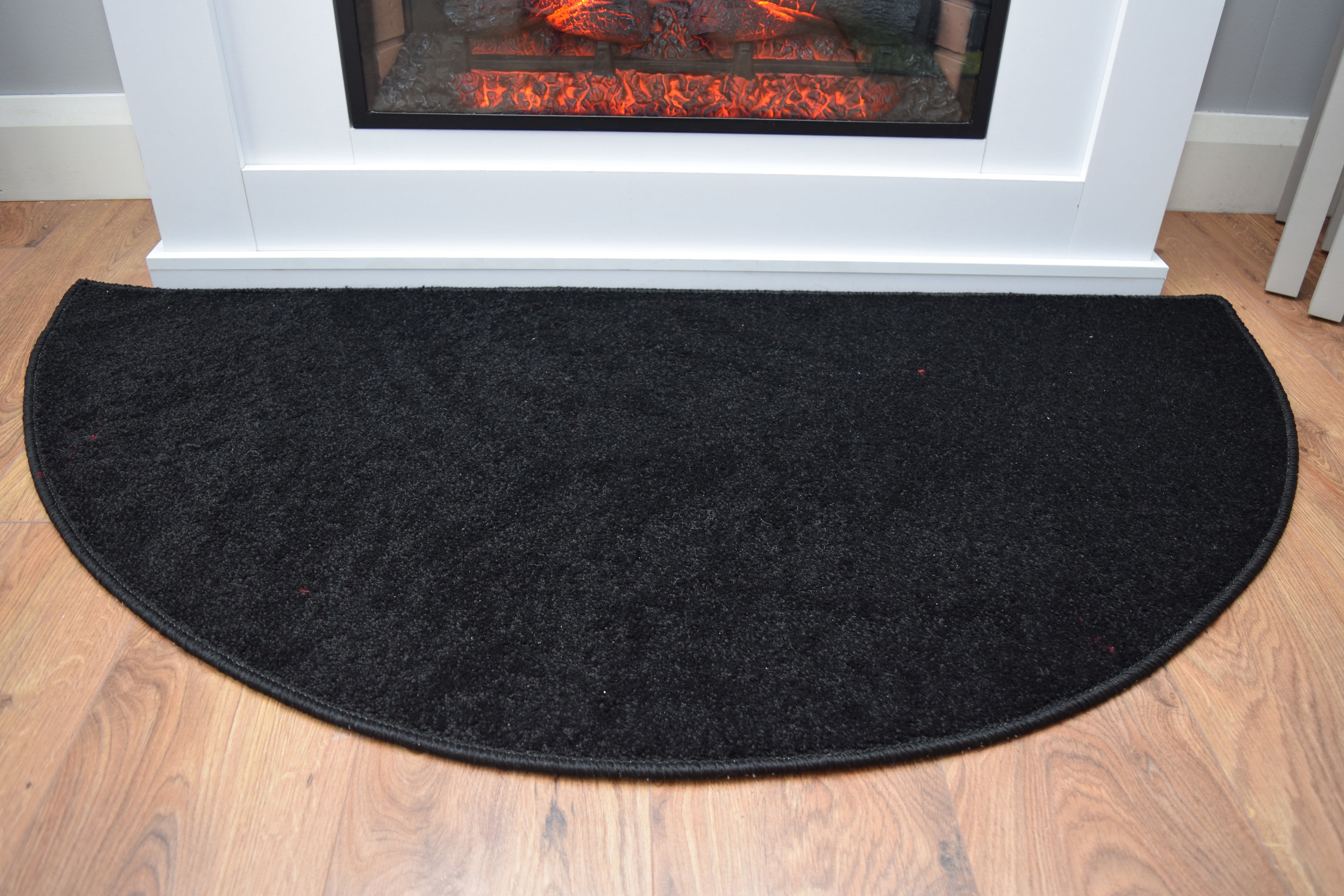 Half Moon - Plain Design - Black – SuperRugStore